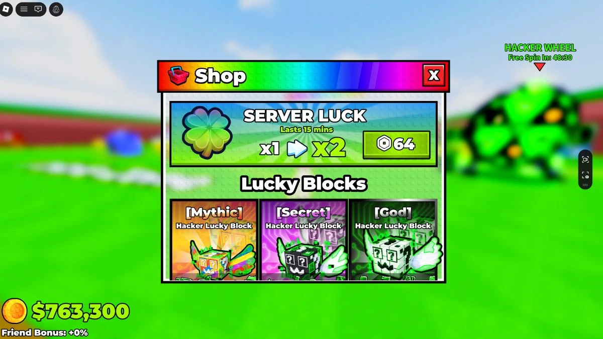 Как повысить удачу в Break a Lucky Block (Сломай лаки блок) максимально